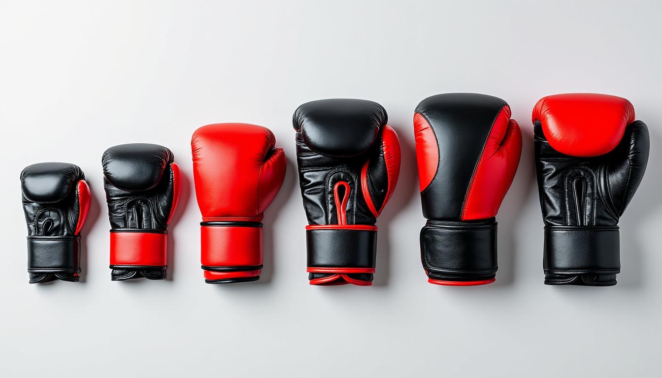 Les différents types de taille de gants de boxe et leurs spécificités